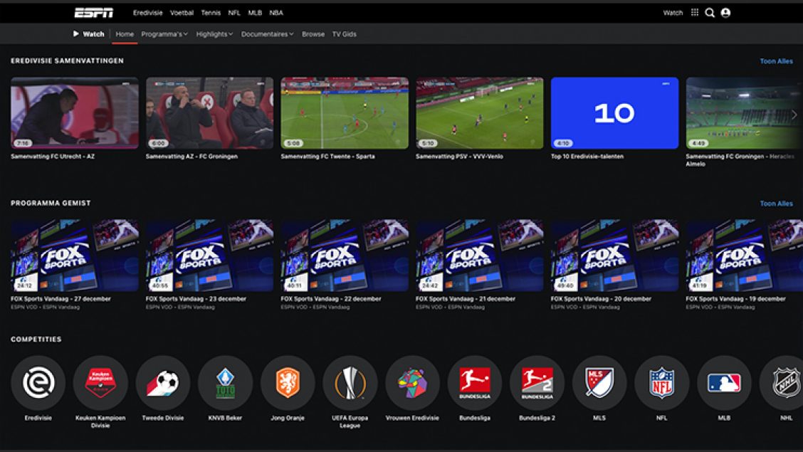 ESPN (FOX Sports) live kijken bij Ziggo | Ziggo Entertainment