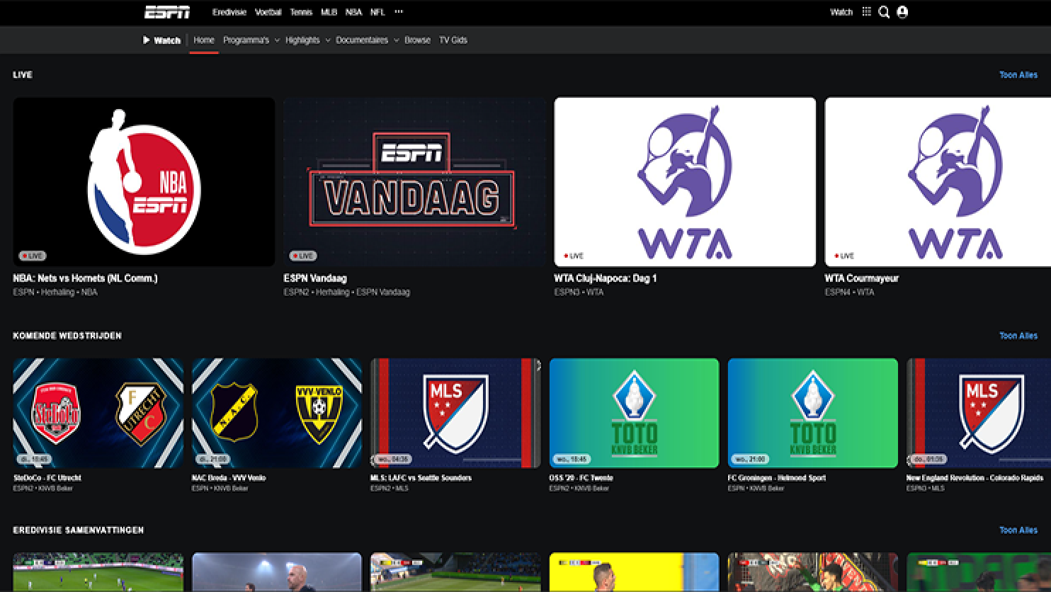 ESPN live kijken bij Ziggo | Ziggo Entertainment