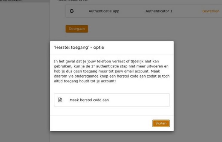 Authenticatie in 2 stappen aanzetten | Ziggo Mail | Ziggo