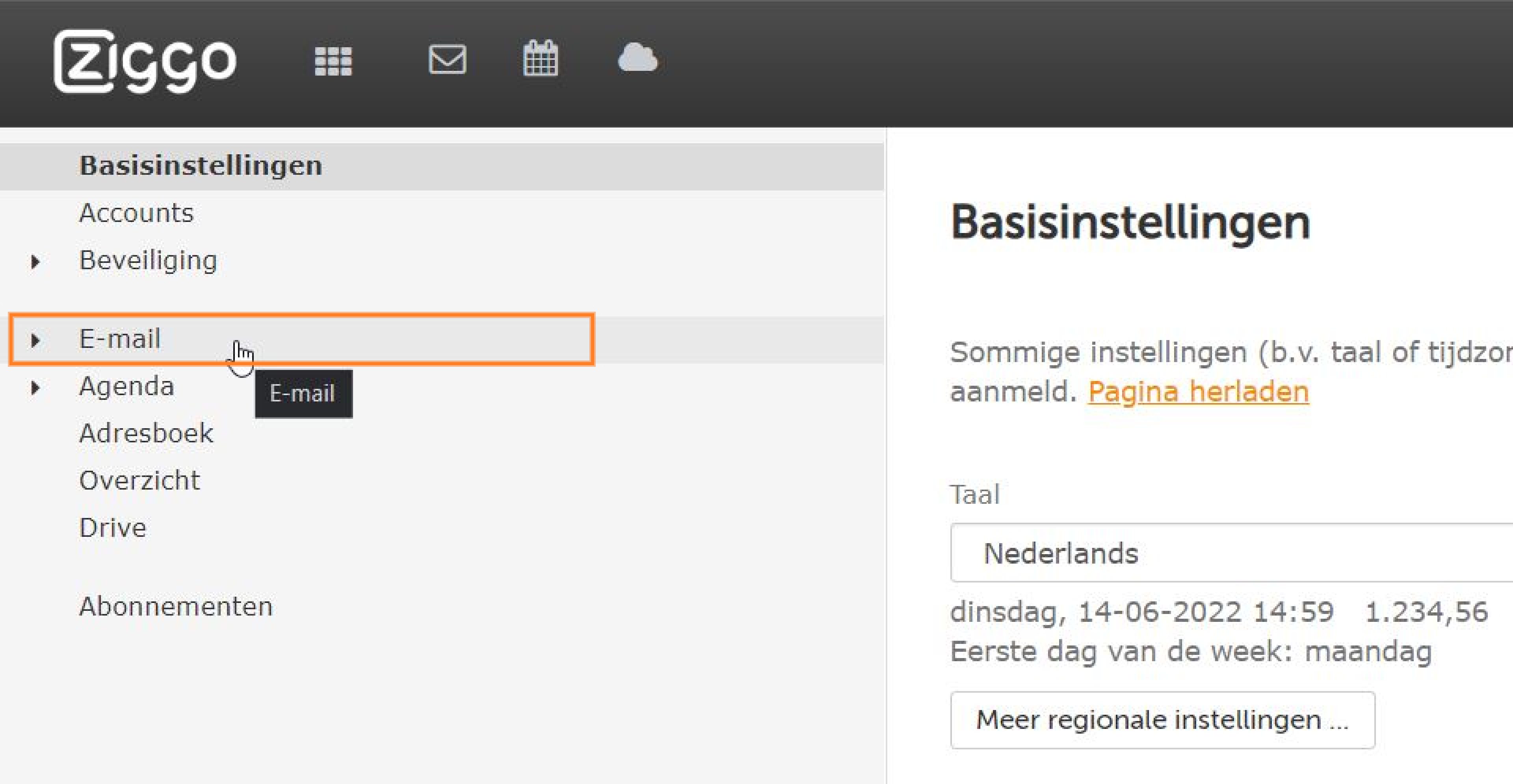 E-mail automatisch doorsturen | Klantenservice | Ziggo