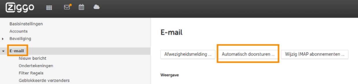 E-mail werkt niet | Klantenservice | Ziggo