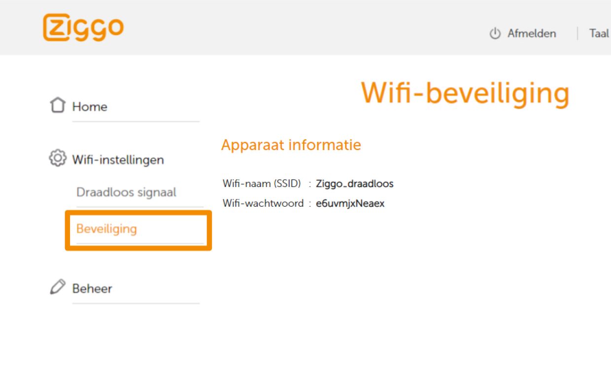 Wifi-netwerknaam wijzigen | Klantenservice | Ziggo