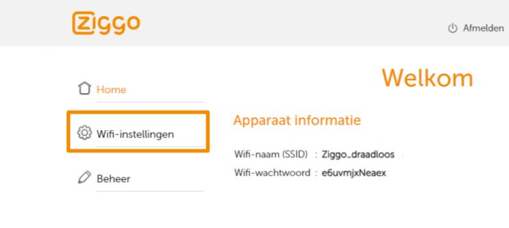 Wifi-netwerknaam wijzigen | Klantenservice | Ziggo