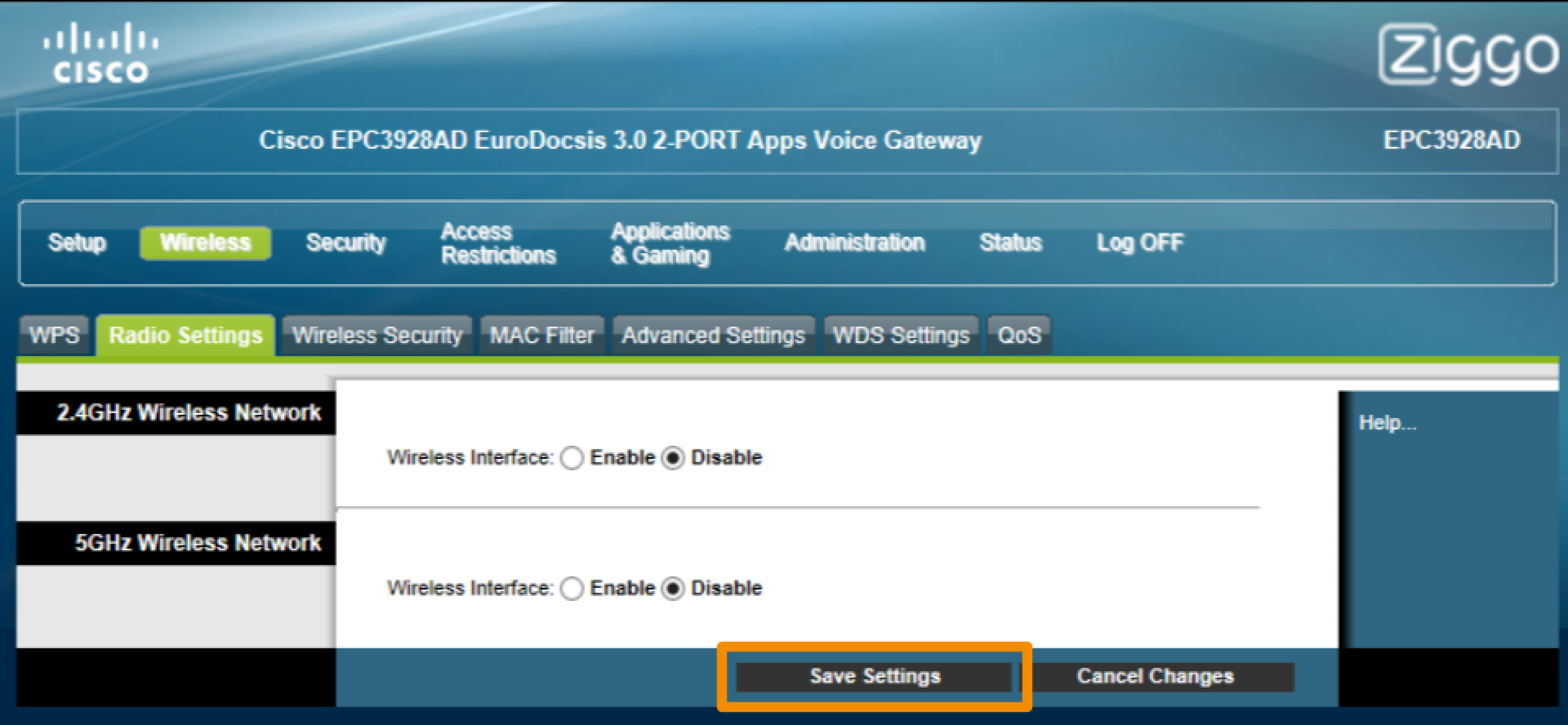 Wifi van je wifi-modem uitzetten | Klantenservice | Ziggo