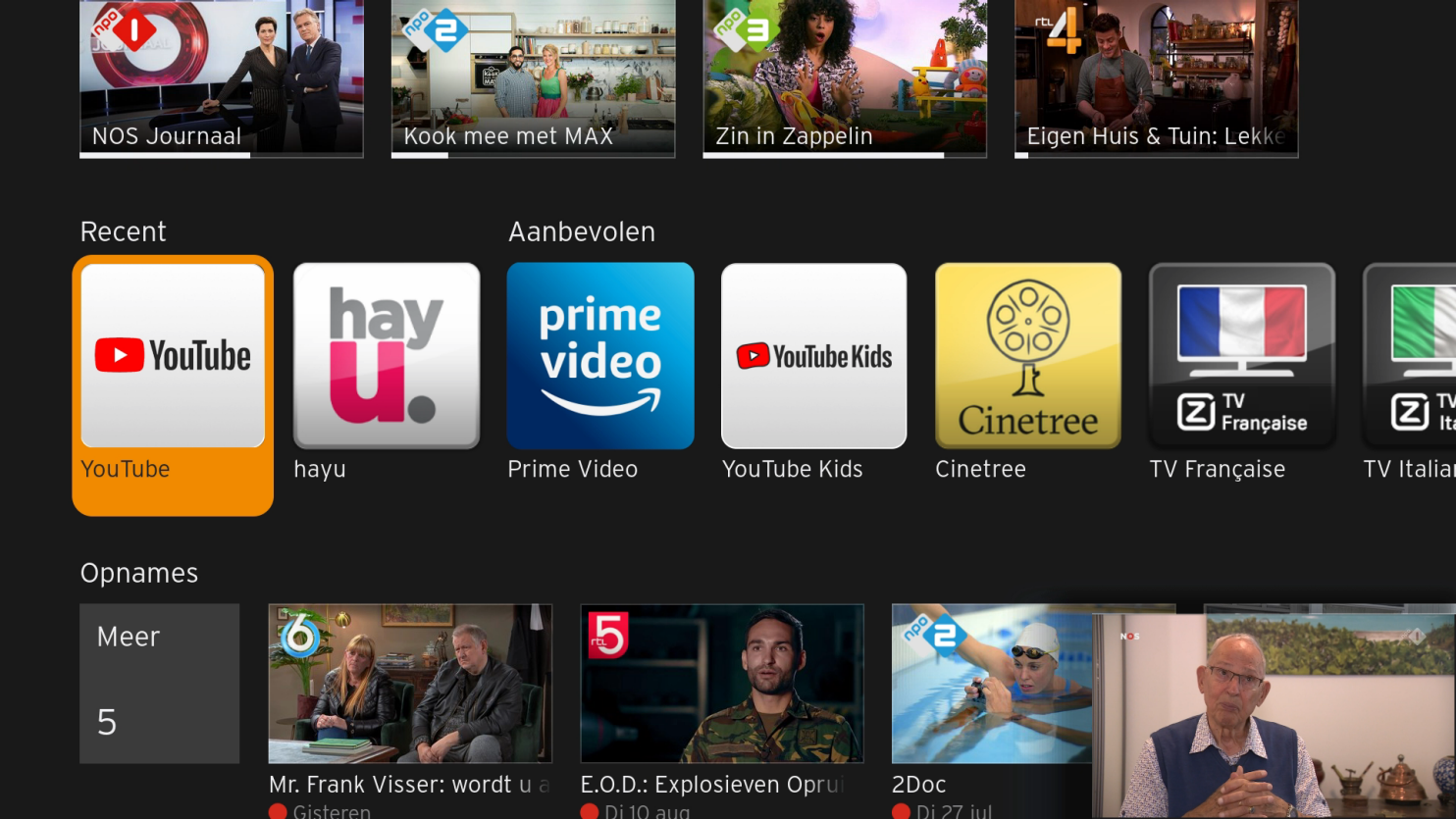 Het hoofdmenu: makkelijk en persoonlijk | Ziggo